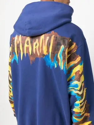 Marni Logo Print Hoodie