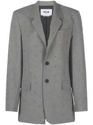 MSGM Notched-lapel Single-breasted Blazer