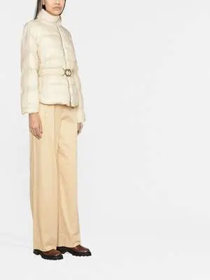 Pinko Logo Print Collar Puffer Jacket