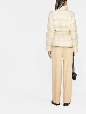 Pinko Logo Print Collar Puffer Jacket