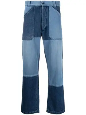 Etro Patchwork Straight-leg Jeans