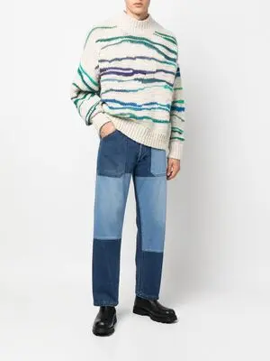 Etro Patchwork Straight-leg Jeans