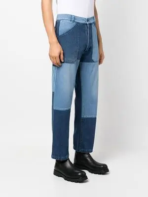 Etro Patchwork Straight-leg Jeans