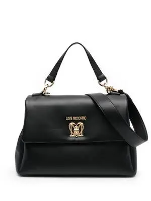 Moschino Logo Plaque Tote Bag