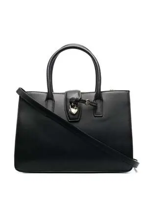 Moschino Logo-charm Tote Bag - Black