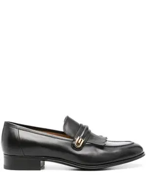 Gucci Fringe-detail Leather Loafers