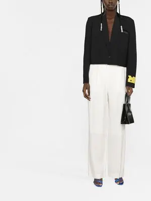 Off-White Single-breasted Cropped Blazer