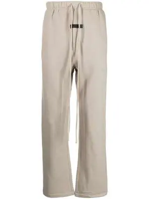 Fear Of God Logo-patch Drawstring Track Pants - Grey