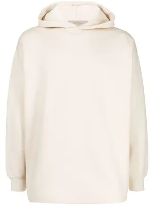 Fear Of God Cotton Hoodie With Debossed Logo - Neutrals