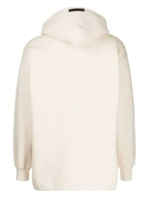 Fear Of God Cotton Hoodie With Debossed Logo - Neutrals