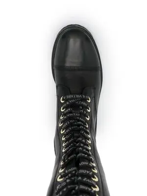 Zadig&Voltaire Leather Knee-high Boots - Black