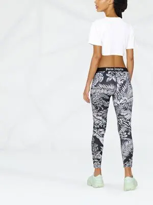 Palm Angels Jungle Parrots Stretch Leggings