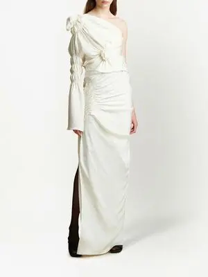 Khaite Apollo One-shoulder Long Dress