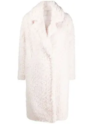 YVES SALOMON Woven Wool Maxi Coat