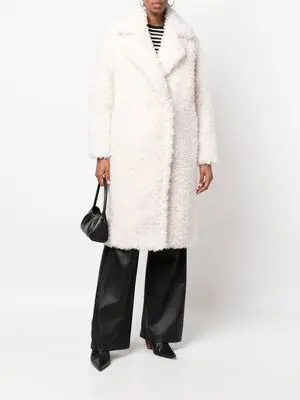 YVES SALOMON Woven Wool Maxi Coat