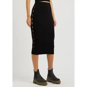 Cotton Citizen Capri Cut-out Stretch-cotton Midi Skirt