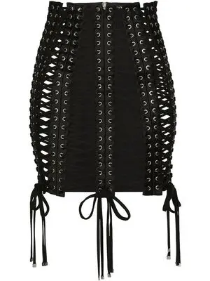 Dolce & Gabbana Eyelet-embellished Miniskirt