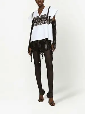 Dolce & Gabbana Eyelet-embellished Miniskirt