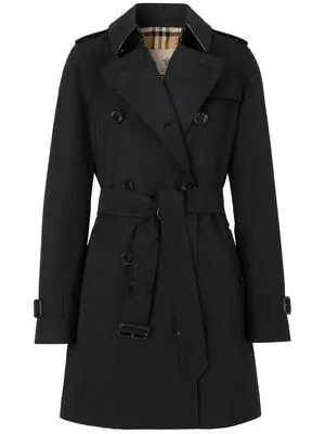 Burberry Kensington Heritage Trench Coat - Black