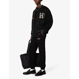 REPRESENT Owners' Club Text-print Relaxed-fit Cotton-jersey Jogging Bottoms - Black