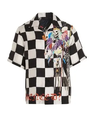 Amiri Wes Lang Skull Bowling Shirt