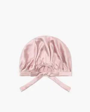 Lilysilk Silk Hair Wrap Silk Sleeping Cap Concise Style Breathable Rosy Pink