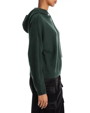 Aqua Cashmere Drop Shoulder Hoodie - Army