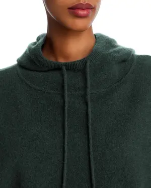 Aqua Cashmere Drop Shoulder Hoodie - Army