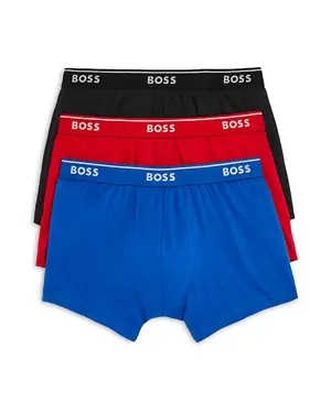 BOSS Classic Cotton Trunks, Pack Of 3 - Open Miscellaneous