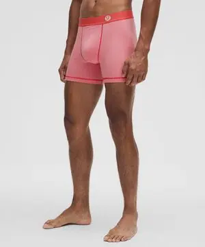 Lululemon Always In Motion Boxer 5" Jumie Stripe Pink Tide Sour Cherry