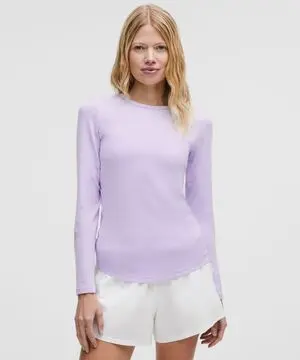 Lululemon Long-Sleeve Shirt Lavender Frost