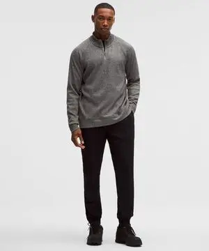Lululemon Engineered Warmth Half Zip - Feather Grey/graphite Grey
