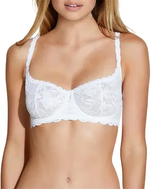 Cosabella Never Say Never Lace Balconette Bra - White