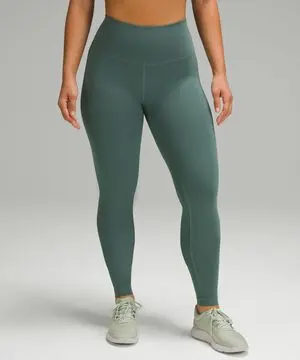 Lululemon Wunder Train Contour Fit High-Rise 28" Tights Medium Forest