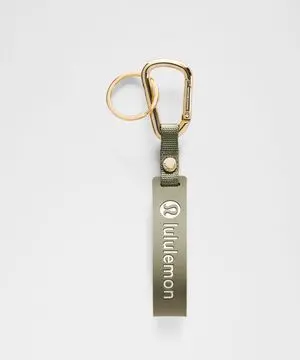 Lululemon Silicone Keychain Bay Leaf/light Ivory