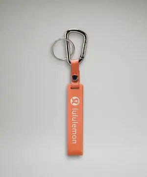 Lululemon Silicone Keychain Coral Kiss/wisp Yellow