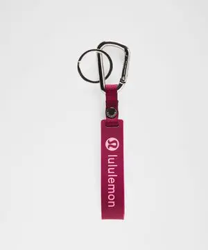 Lululemon Silicone Keychain Deep Luxe/pink Tide