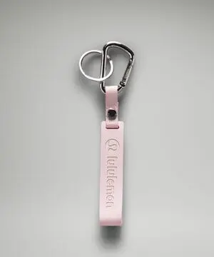 Lululemon Silicone Keychain Flush Pink/white Opal