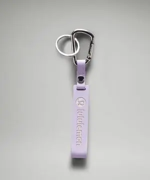 Lululemon Silicone Keychain Lilac Ether/white Opal
