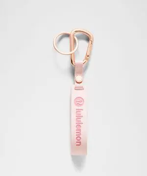 Lululemon Silicone Keychain - Pink Pearl/candy Cloud/rose Gold