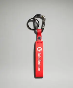 Lululemon Silicone Keychain Pink Punch/white