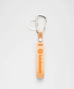 Lululemon Silicone Keychain Rock Melon/lit Orange