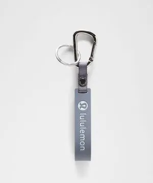Lululemon Silicone Keychain Solar Grey/starch Blue