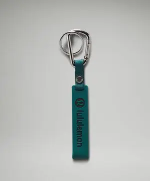Lululemon Silicone Keychain Storm Teal/black