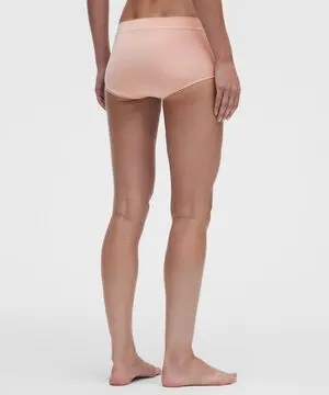 Lululemon Underease Mid-rise Boyshort Underwear - Misty Shell