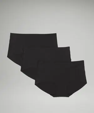 Lululemon Invisiwear Mid-rise Boyshort Underwear - Black
