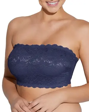Cosabella Never Say Never Curvy Bandeau Bra - Navy Blue