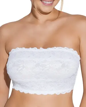 Cosabella Never Say Never Curvy Bandeau Bra - White