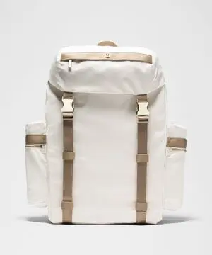 Lululemon Wunderlust 25l Backpack - Light Ivory/wacky Khaki/gold