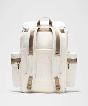 Lululemon Wunderlust 25l Backpack - Light Ivory/wacky Khaki/gold